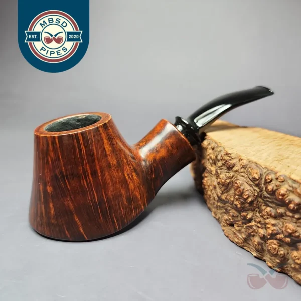 Sebastian Heck Smooth Volcano Sitter Handmade Briar Pipe, New