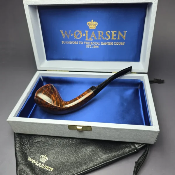 WO Larsen Birds Eyes Grade F Smooth Cobra Estate Briar Pipe, Danish ...
