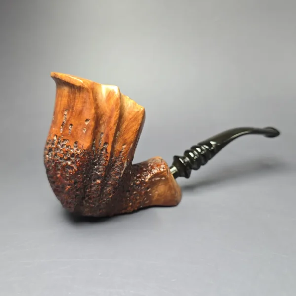 Nording Partially Rusticated Freehand Estate Briar Pipe, Danish Estates ...