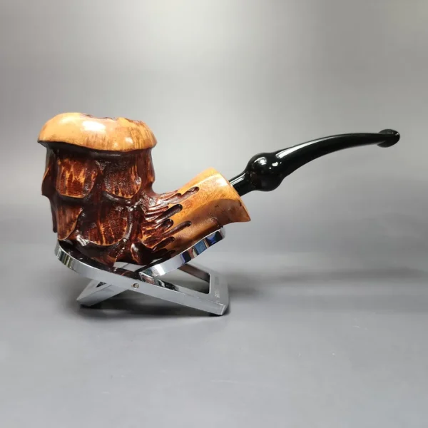 Nording Spruce Cone Partially Rusticated Freehand Estate Briar Pipe ...