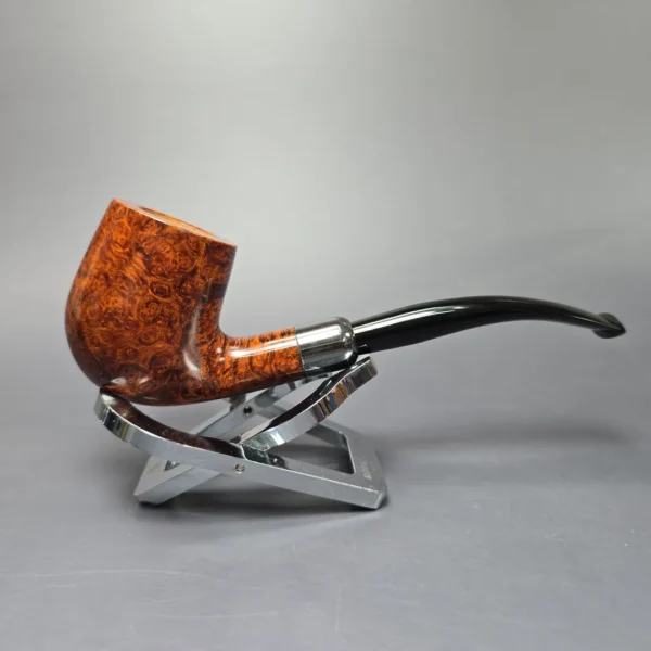 Vollmer & Nilsson Smooth Bent Billiard w/ Silver Estate Briar Pipe ...