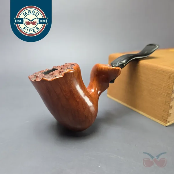 Micoli (Robert Burns) Smooth Freehand Estate Briar Pipe, Unsmoked