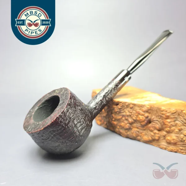 Stanwell c.1960s 89R Hand Made Sandblasted Pot Estate Briar Pipe ...