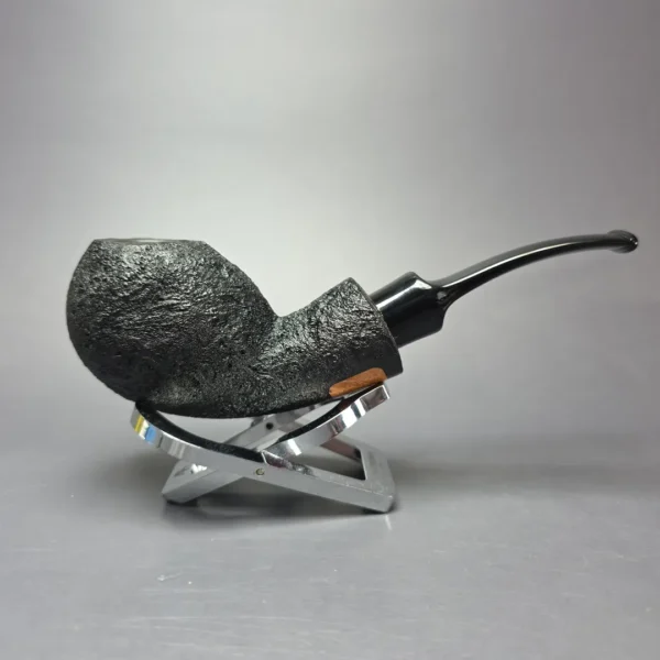 Buckeye Pipes Hand Made Sandblasted Blowfish Briar Pipe, New - MBSD Pipes