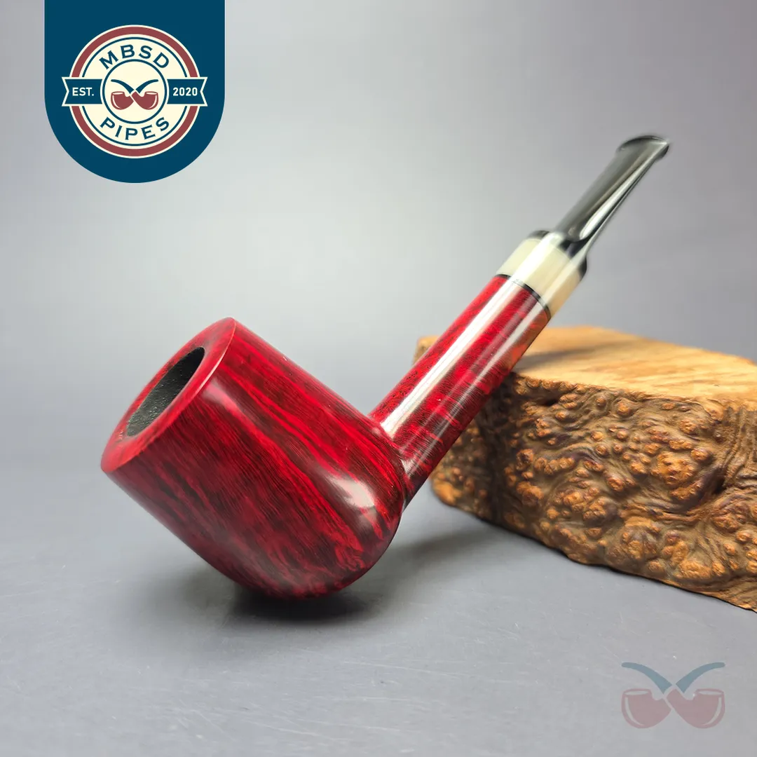 Brentegani Smooth Brandy Lovat w/ Horn Handmade Briar Pipe, New - MBSD ...