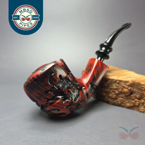 Nording Fantasy XL Partially Rusticated Freehand Estate Briar Pipe ...