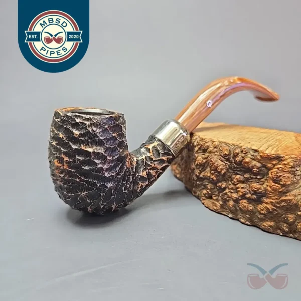 Peterson Derry 69 Rusticated Bent Billiard Estate Briar Pipe, Irish ...