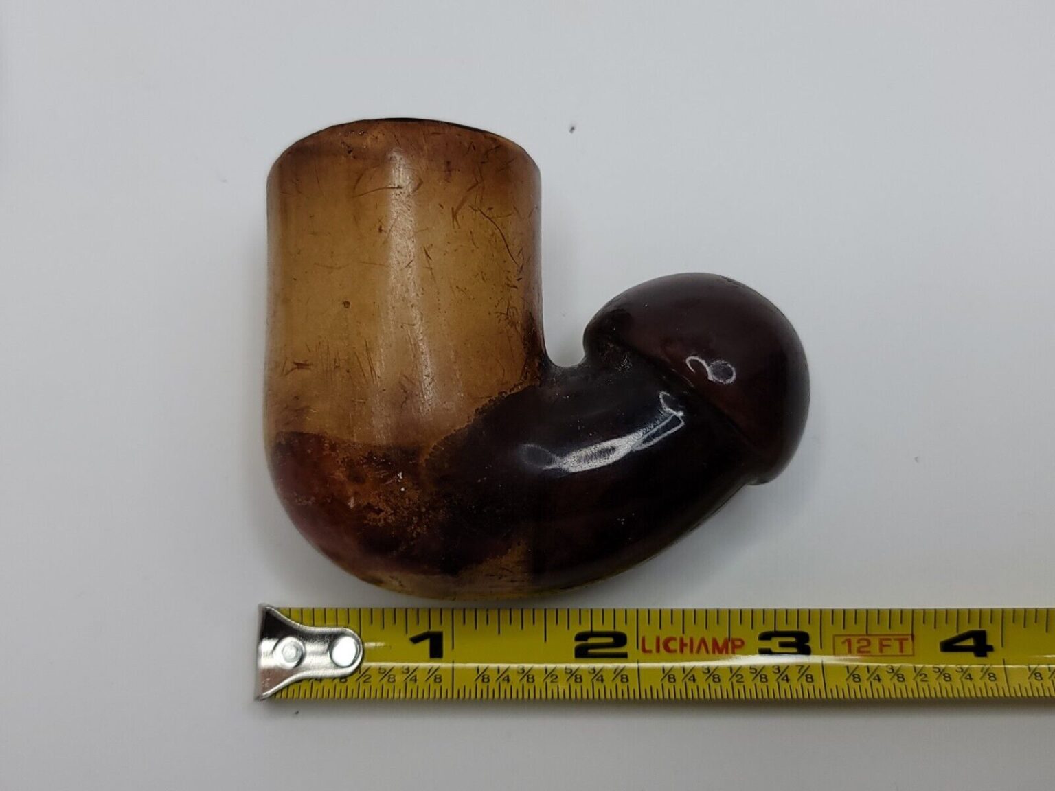 Antique Block Meerschaum Stummel Tobacco Smoking Pipe, With Original ...