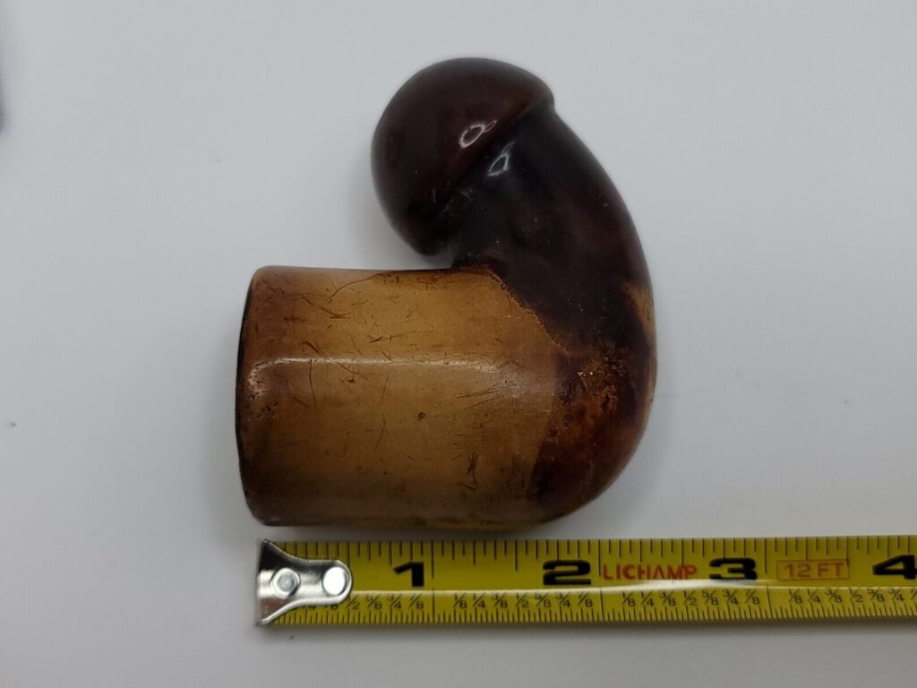 Antique Block Meerschaum Stummel Tobacco Smoking Pipe, With Original ...