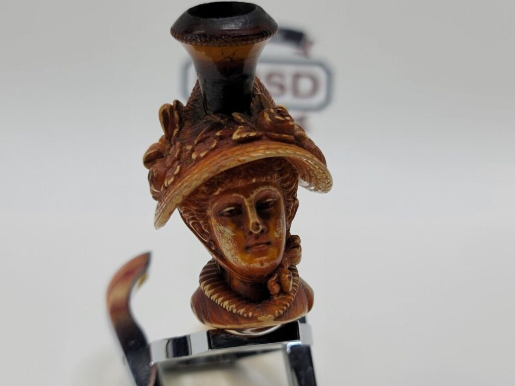 Antique Block Meerschaum Cheroot Cigar Holder Tobacco Smoking Pipe of ...