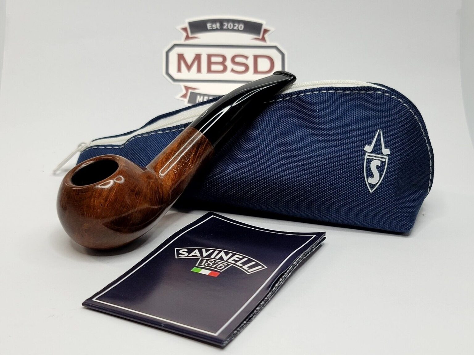 Savinelli One Smooth Brown 321 Author 6mm Briar Tobacco Pipe, Starter ...