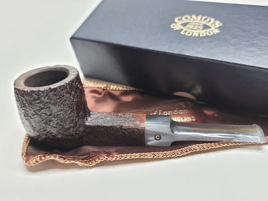 1970s Comoy's Silver Cloud 497 Rusticated Pot Estate Briar Tobacco Pipe ...