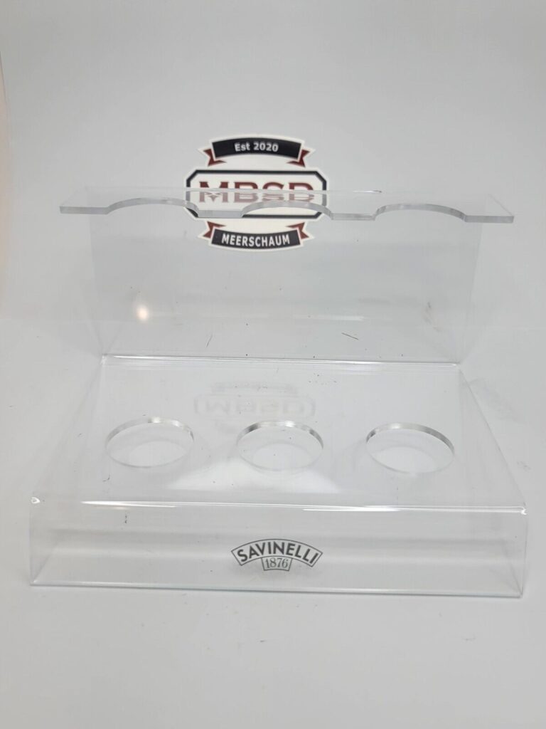 Savinelli Clear Acrylic 3 Pipe Stand, New In the Box [SOLD OUT]