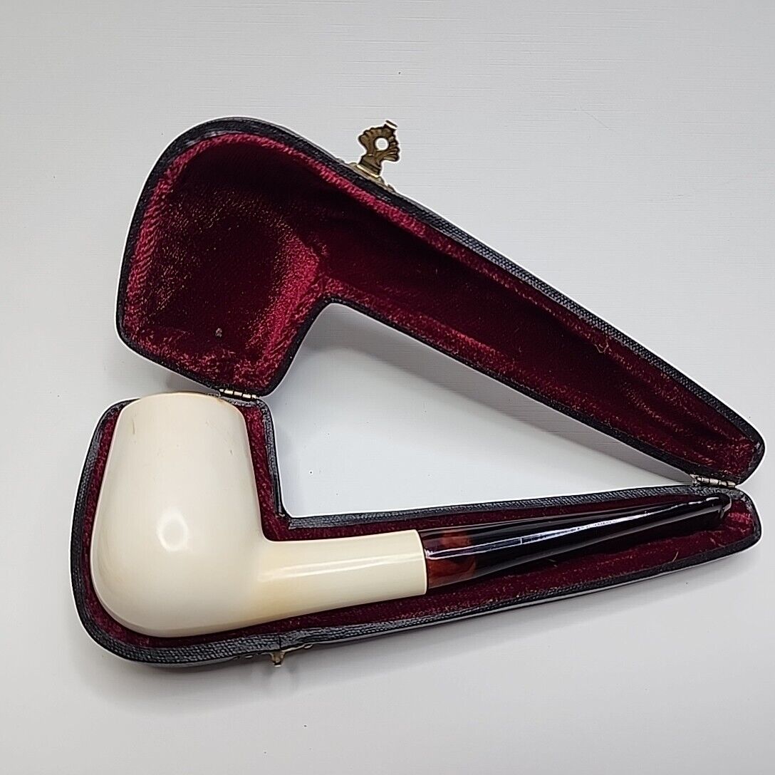 Vintage Filtered Block Meerschaum Tobacco Smoking Pipe, 9mm, Case [SOLD ...