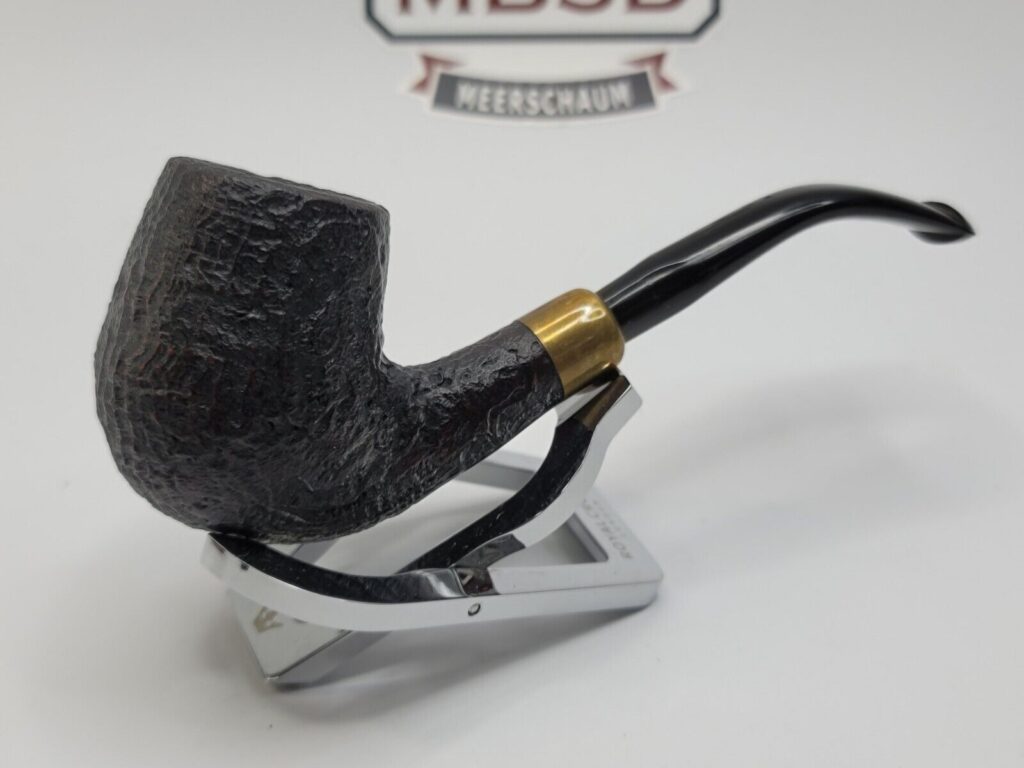 Stanwell De Luxe 83M, Sandblasted Army Mount Bent Billiard, Danish ...