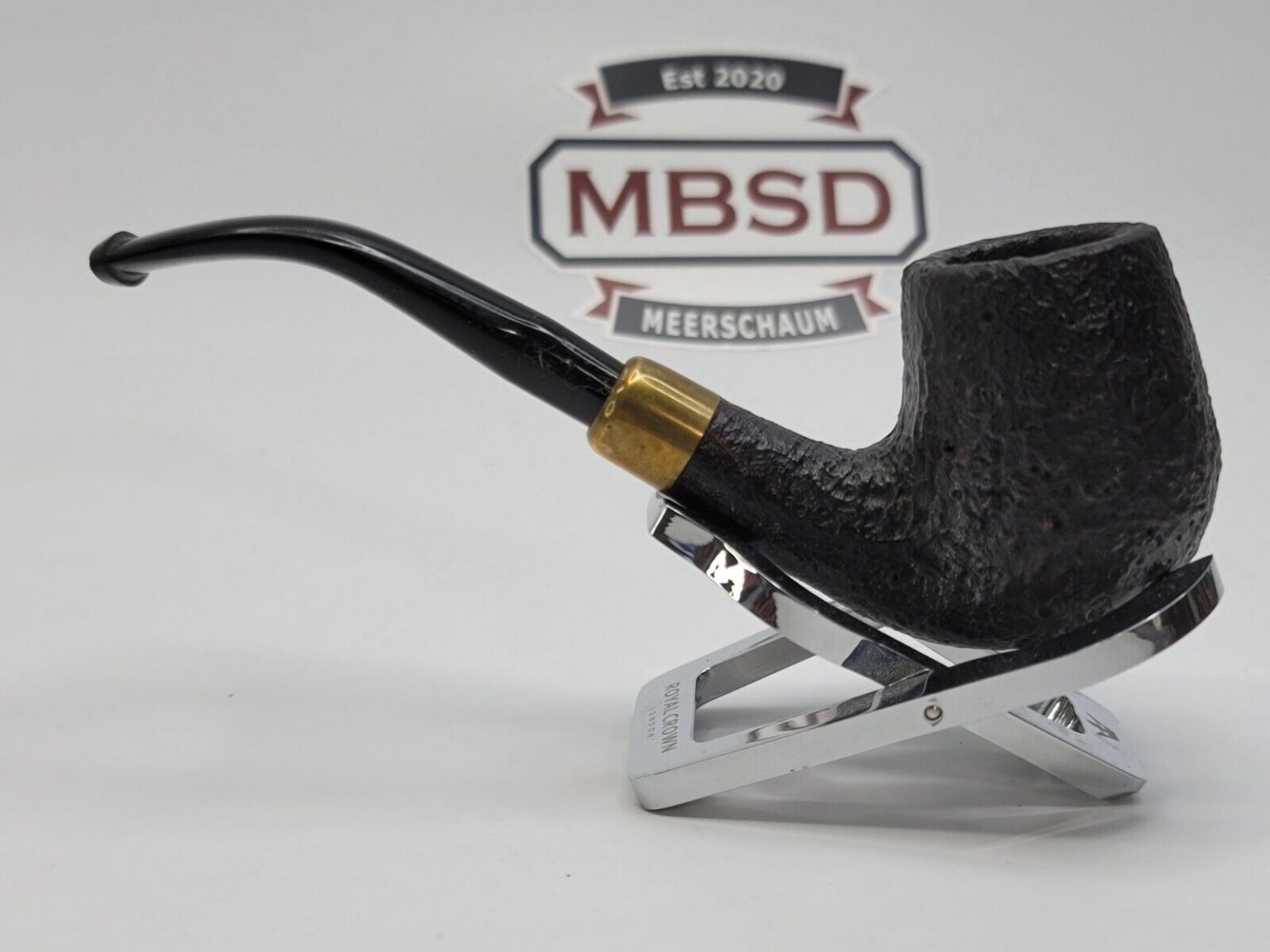 Stanwell De Luxe 83M, Sandblasted Army Mount Bent Billiard, Danish ...